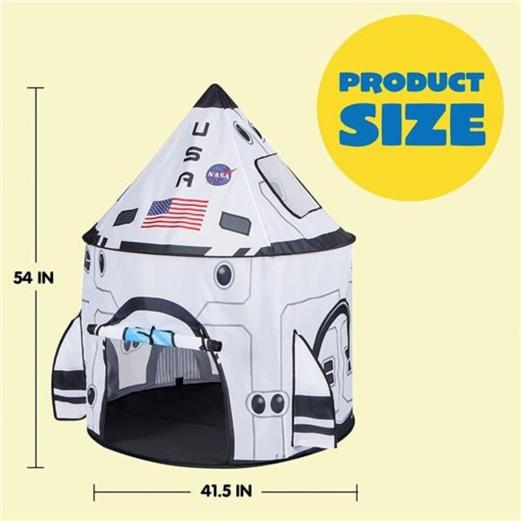 Toys | Rocket Ship Play Tent Pop Up Play Tent Kids Indoor Outdoor ...